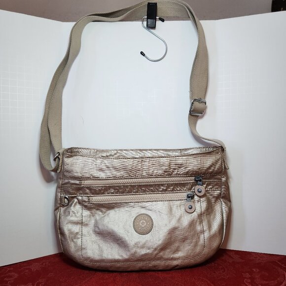 Kipling | Bags | Kipling Champagne Metallica Pink Crossbody Bag See All ...